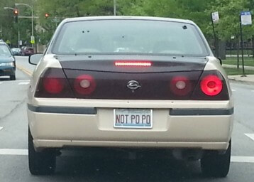 50 Hilarious Car License Plates - Mentertained